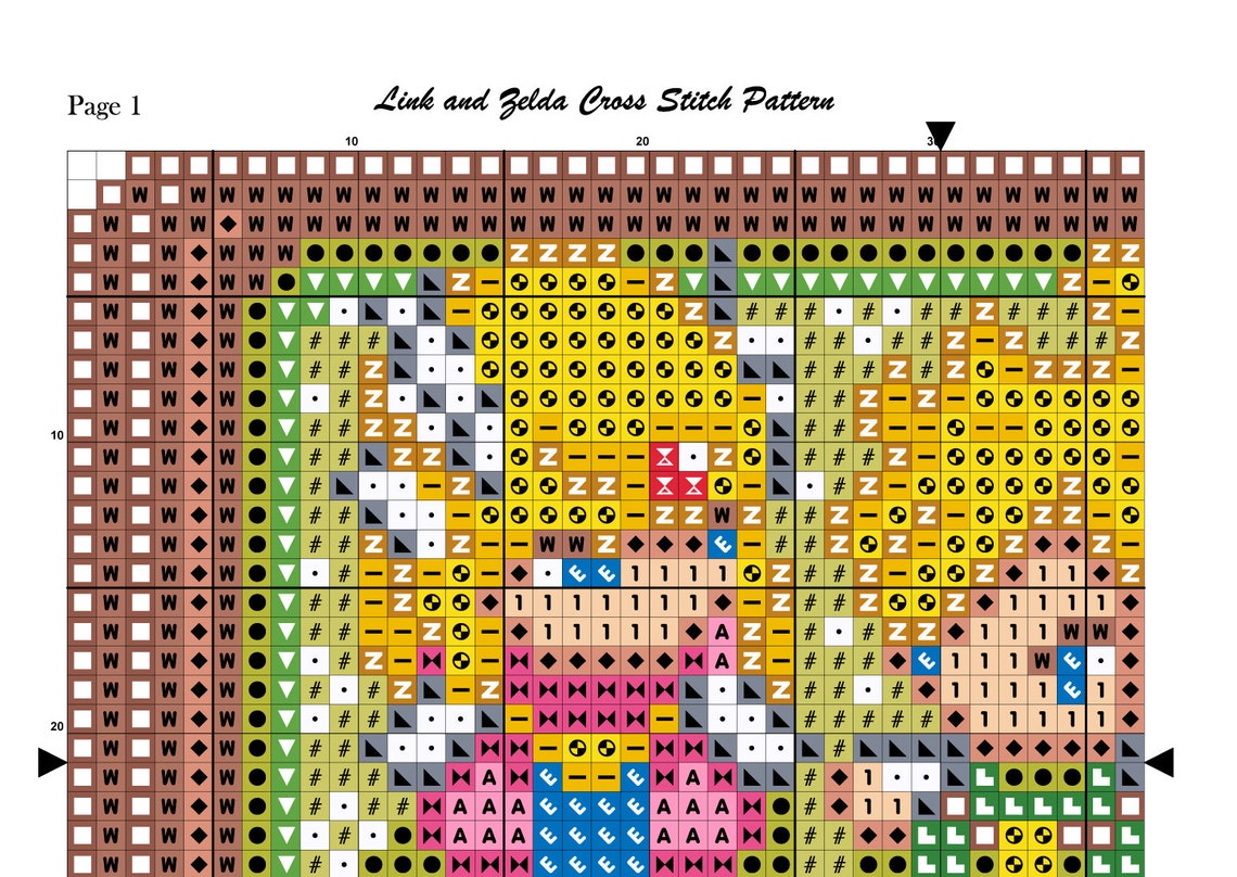 Zelda Cross Stitch Pattern, Kawaii Cross Stitch, Game Cross Stitch ...