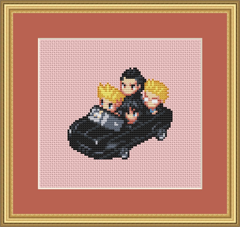 Final Fantasy Cross Stitch Pattern, Game Cross Stitch, Noctis Cross ...