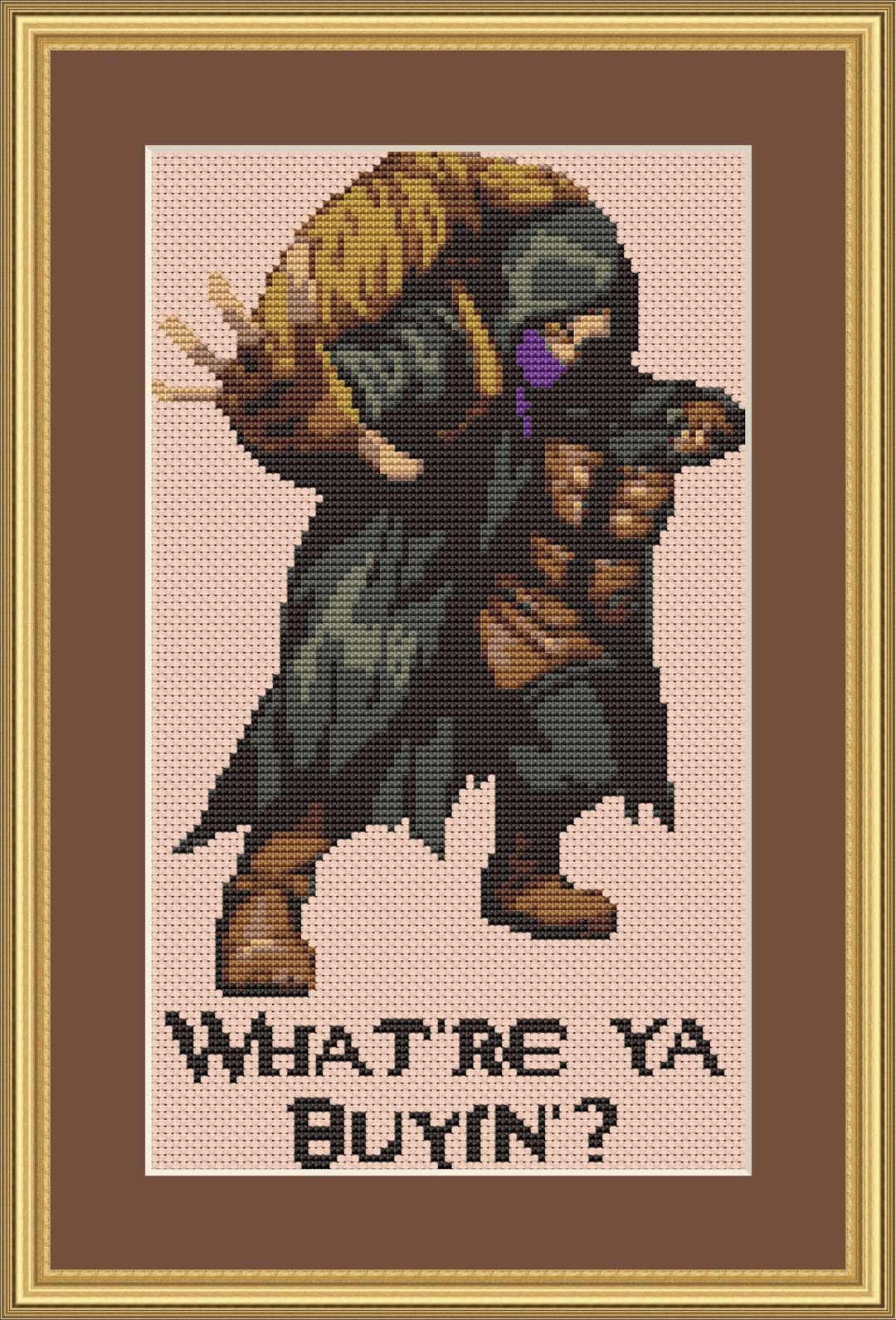 Resident Evil Cross Stitch Pattern, Merchant Cross Stitch, Game Cross ...