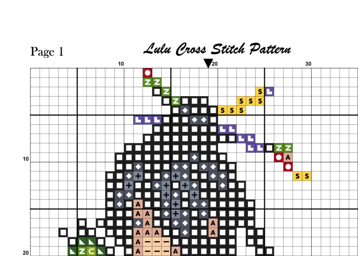 Final Fantasy Cross Stitch Pattern Lulu Cross Stitch Game - Etsy