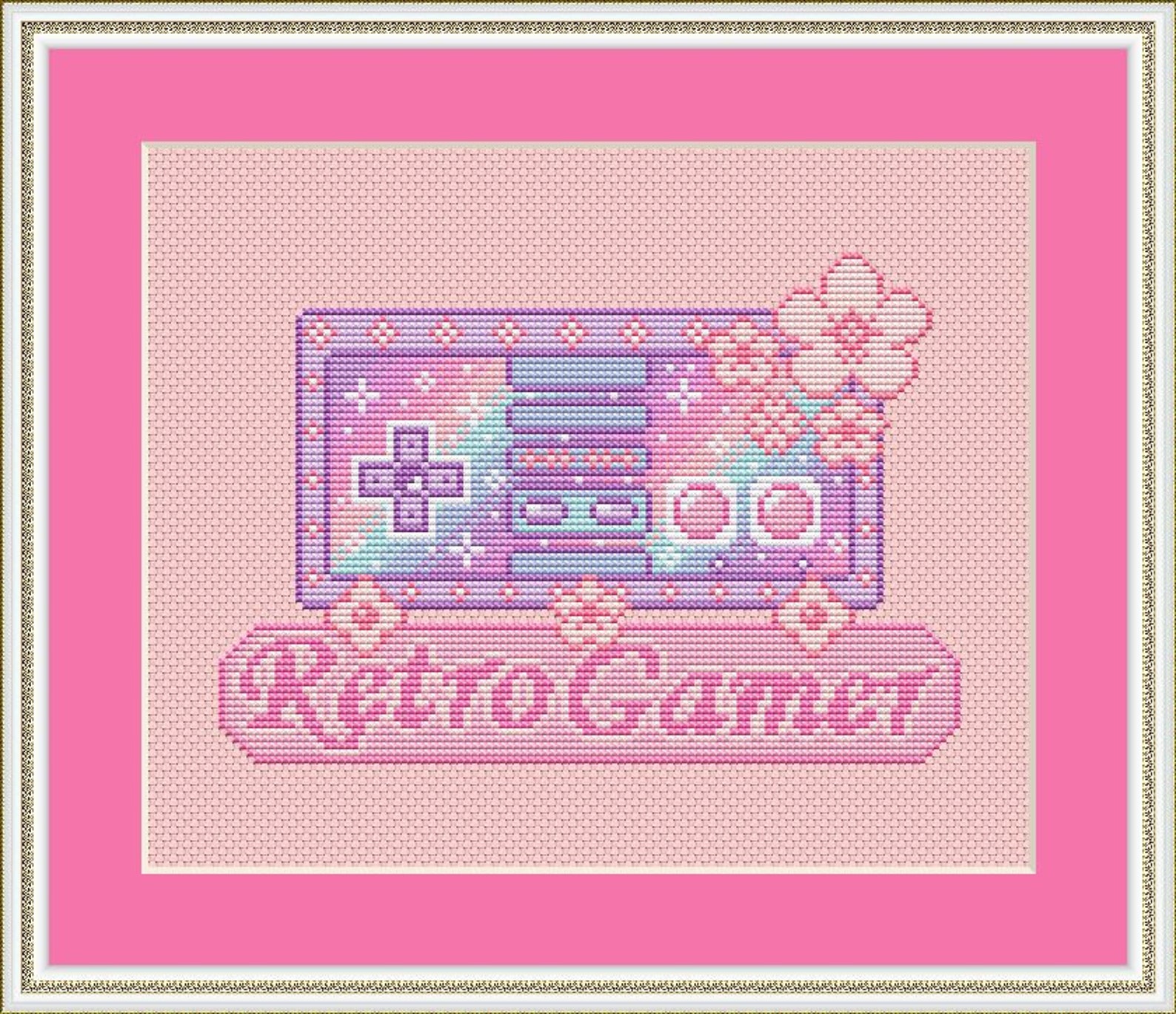 NES Controller Cross Stitch Pattern Galaxy Cross Stitch Game - Etsy