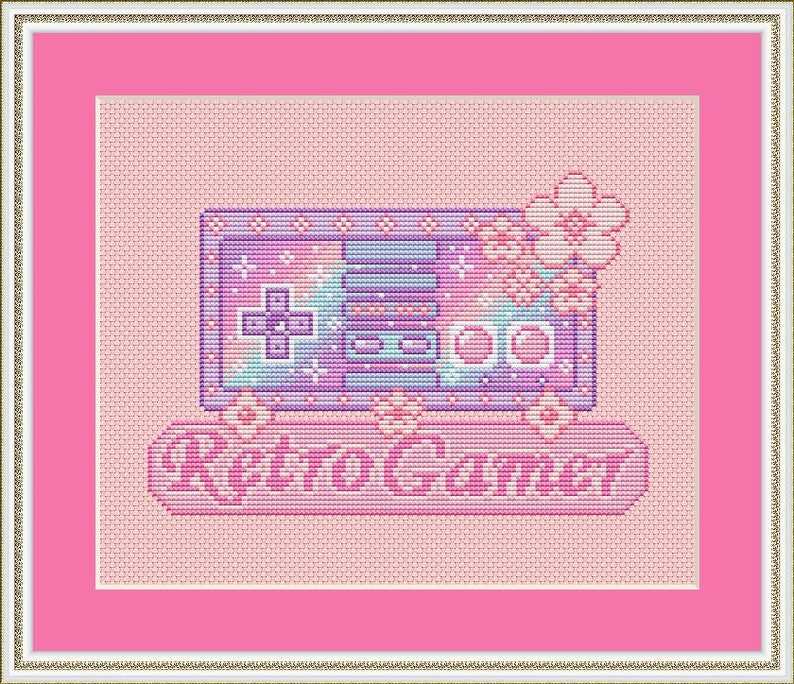 NES Controller Cross Stitch Pattern Galaxy Cross Stitch Game - Etsy