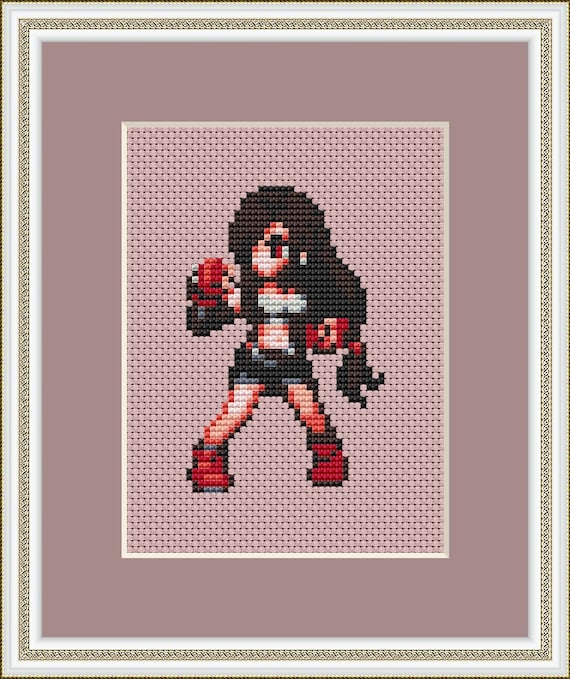 Cross Stitch Tifa Cross Stitch Final Fantasy Cross Stitch Pattern Anime ...
