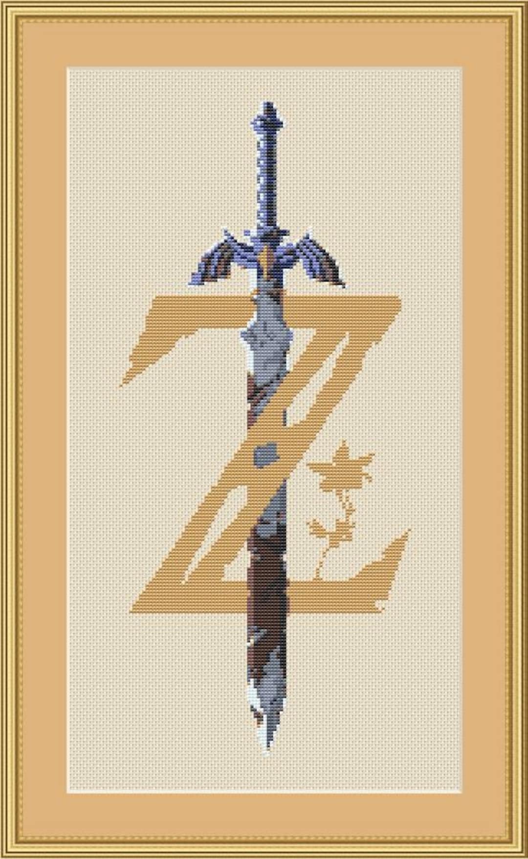 Zelda Cross Stitch Pattern, Sword Cross Stitch, Game Cross Stitch ...