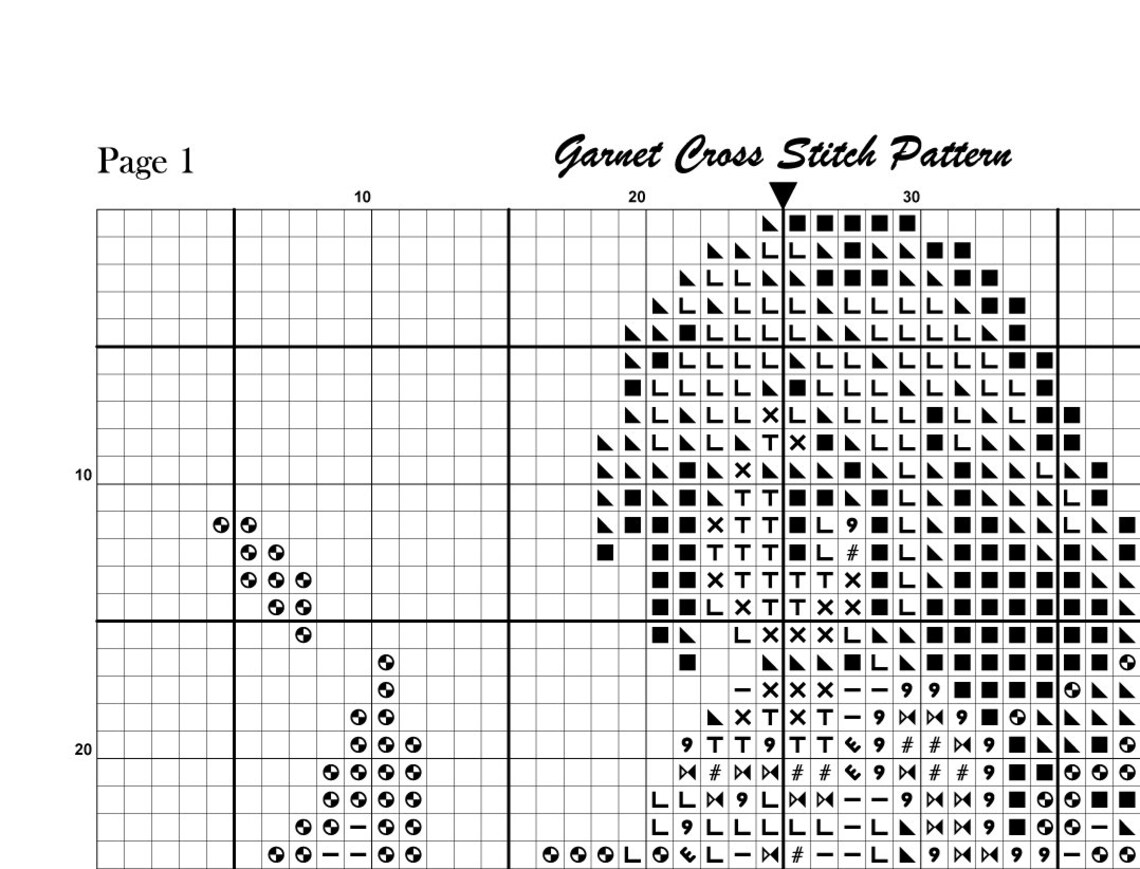 Final Fantasy Cross Stitch Pattern Garnet Cross Stitch Game - Etsy