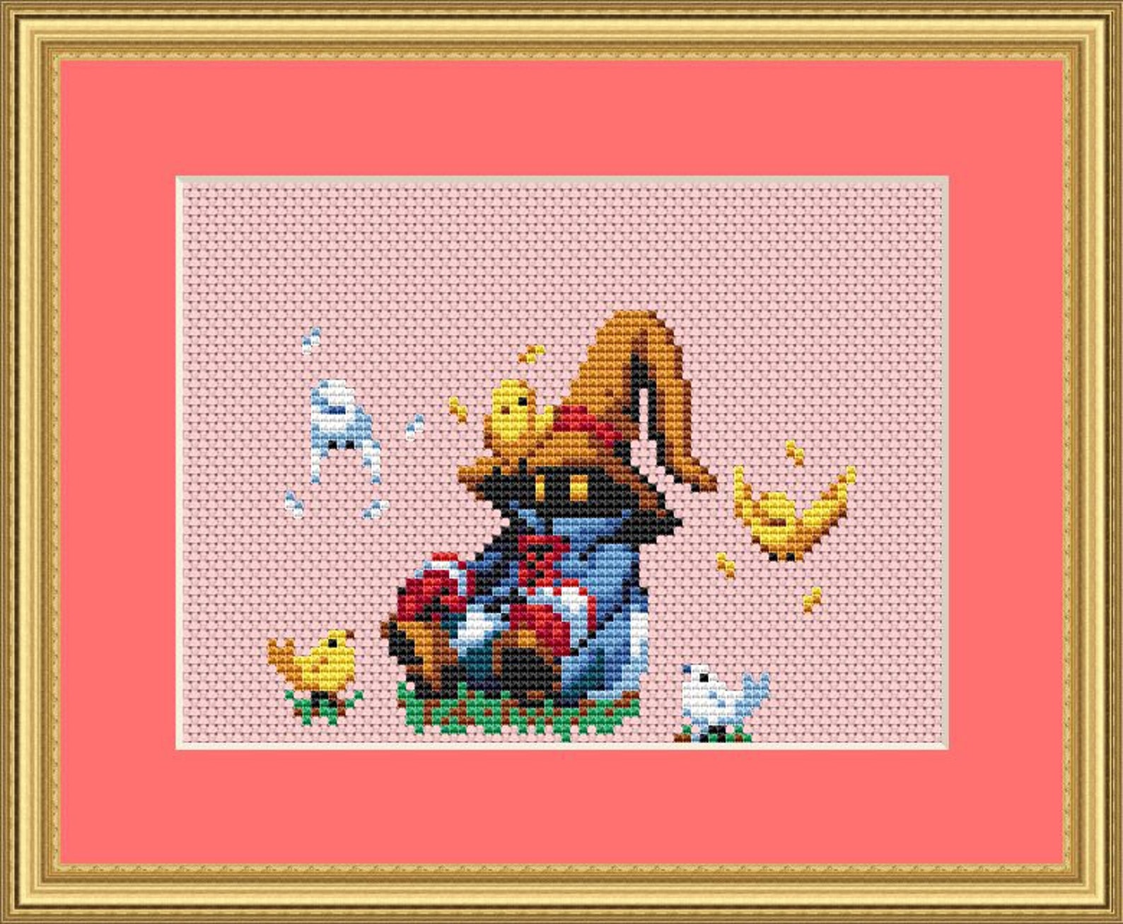 Final Fantasy Cross Stitch Pattern, Vivi Cross Stitch, Game Cross ...
