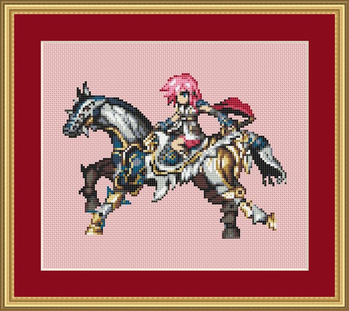 Final Fantasy Cross Stitch Pattern Lightning Cross Stitch - Etsy