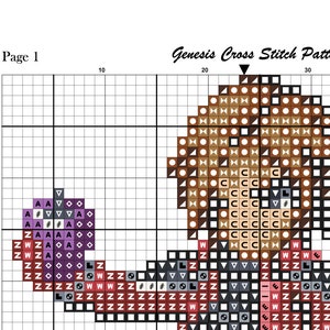 Final Fantasy Cross Stitch Pattern, Genesis Cross Stitch, Game Cross ...