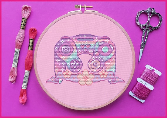 Game Cube Controller Cross Stitch Pattern Galaxy Cross - Etsy