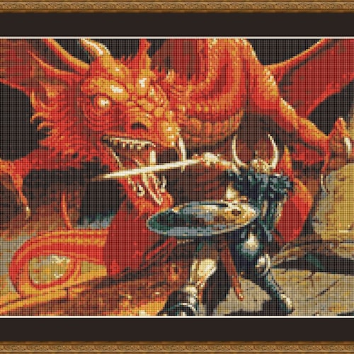 Dungeons and Dragons Cross Stitch Pattern Dnd Cross Stitch - Etsy