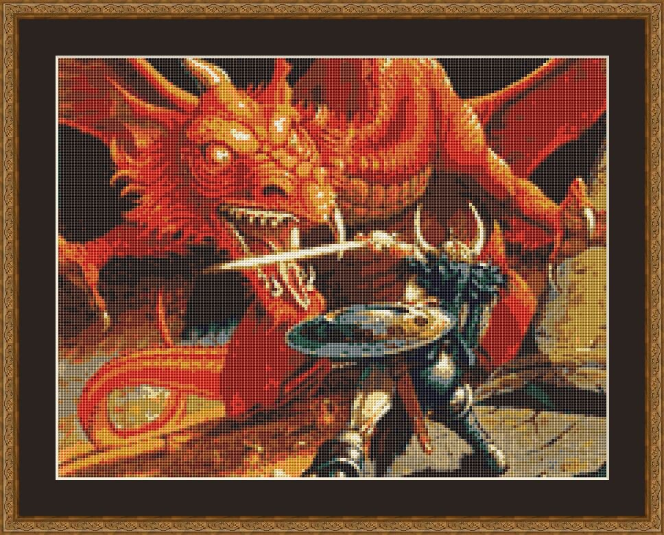 Dungeons and Dragons Cross Stitch Pattern Dnd Cross Stitch | Etsy