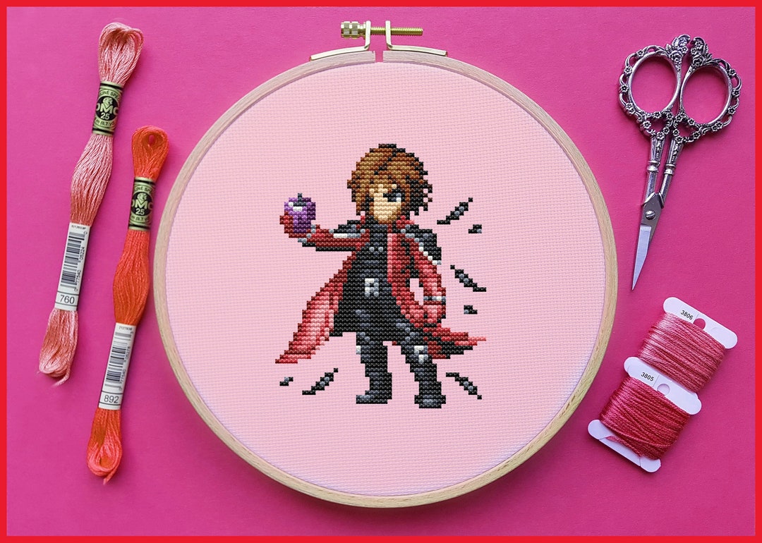 Final Fantasy Cross Stitch Pattern, Genesis Cross Stitch, Game Cross ...