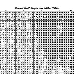 Resident Evil Cross Stitch Pattern, Village Cross Stitch, Game Cross ...