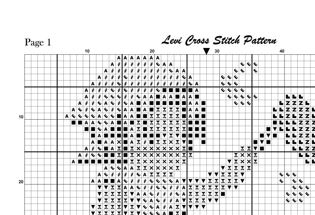 Anime Cross Stitch Pattern, Levi Cross Stitch, Japan Cross Stitch ...