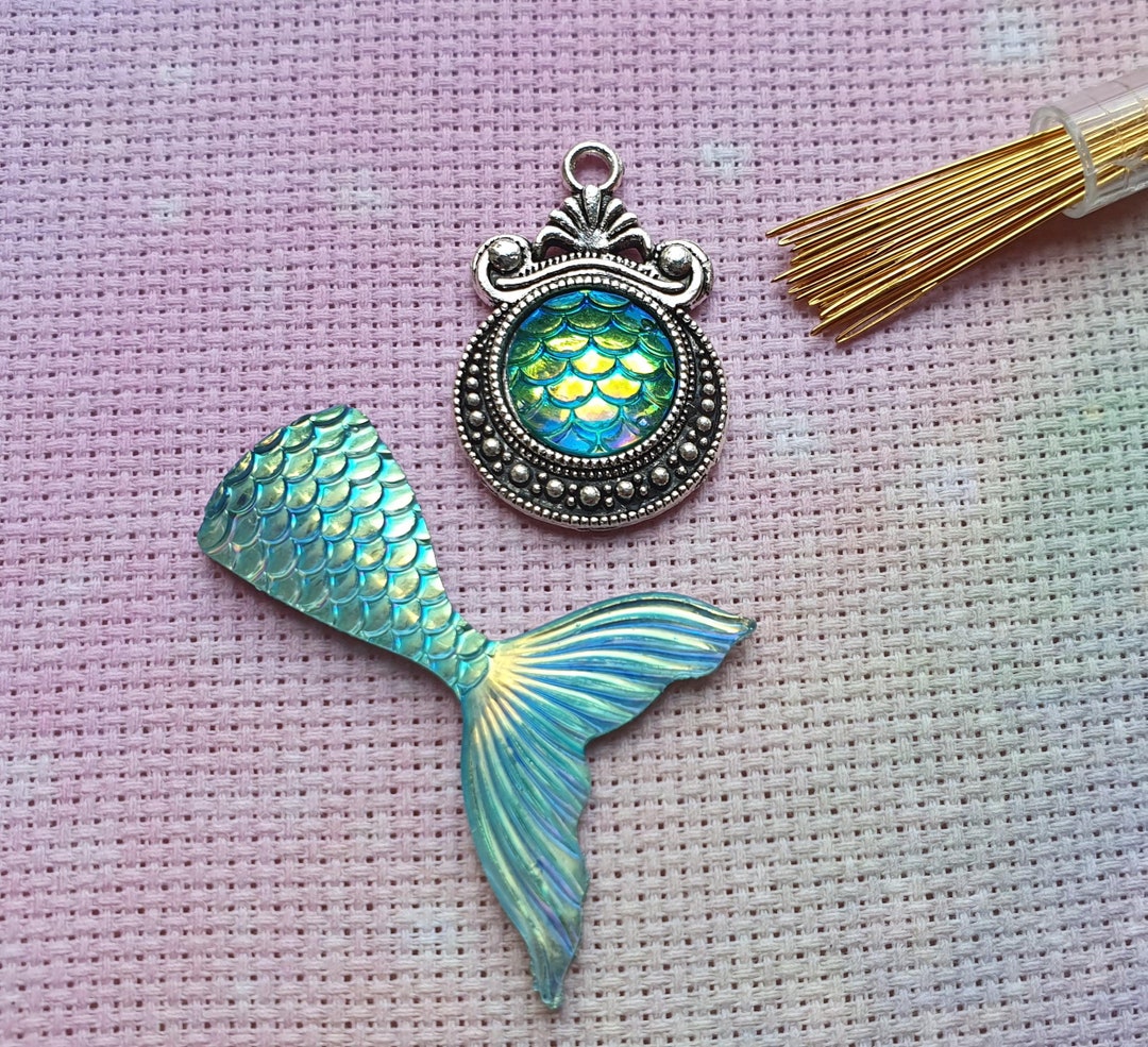 Mermaid Needle Minder Set, Dragon Needle Minder, Resin Needle Minder ...