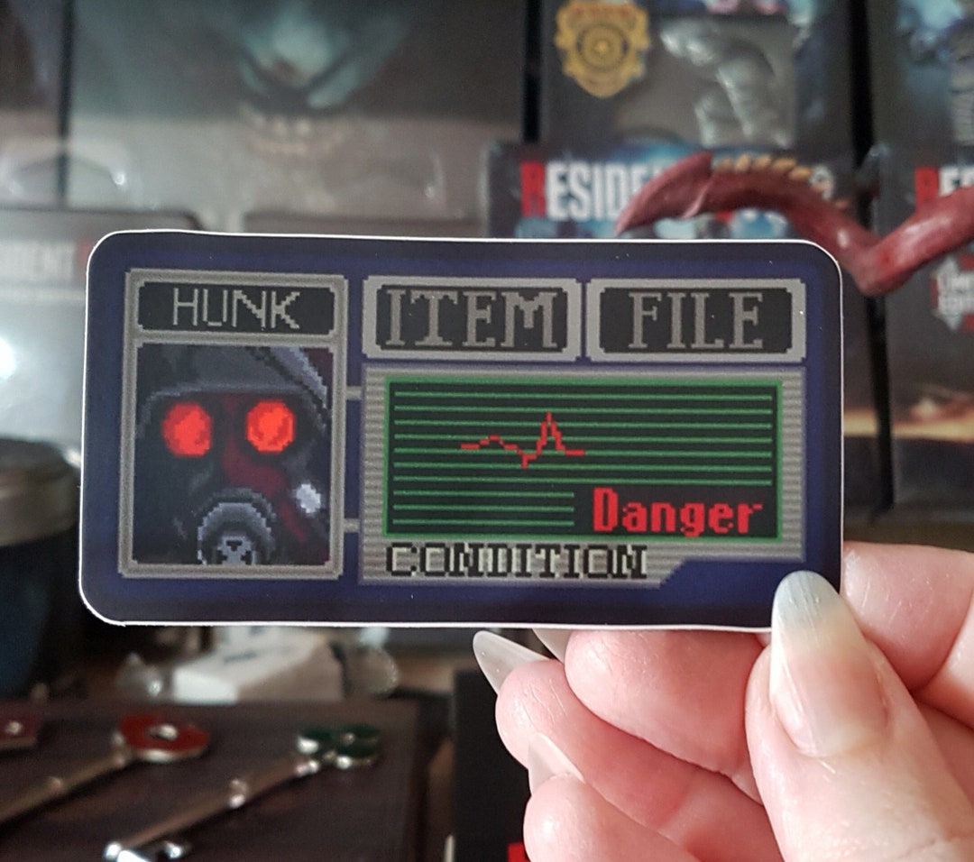 Resident Evil Sticker Hunk Sticker Pixel Sticker Horror - Etsy
