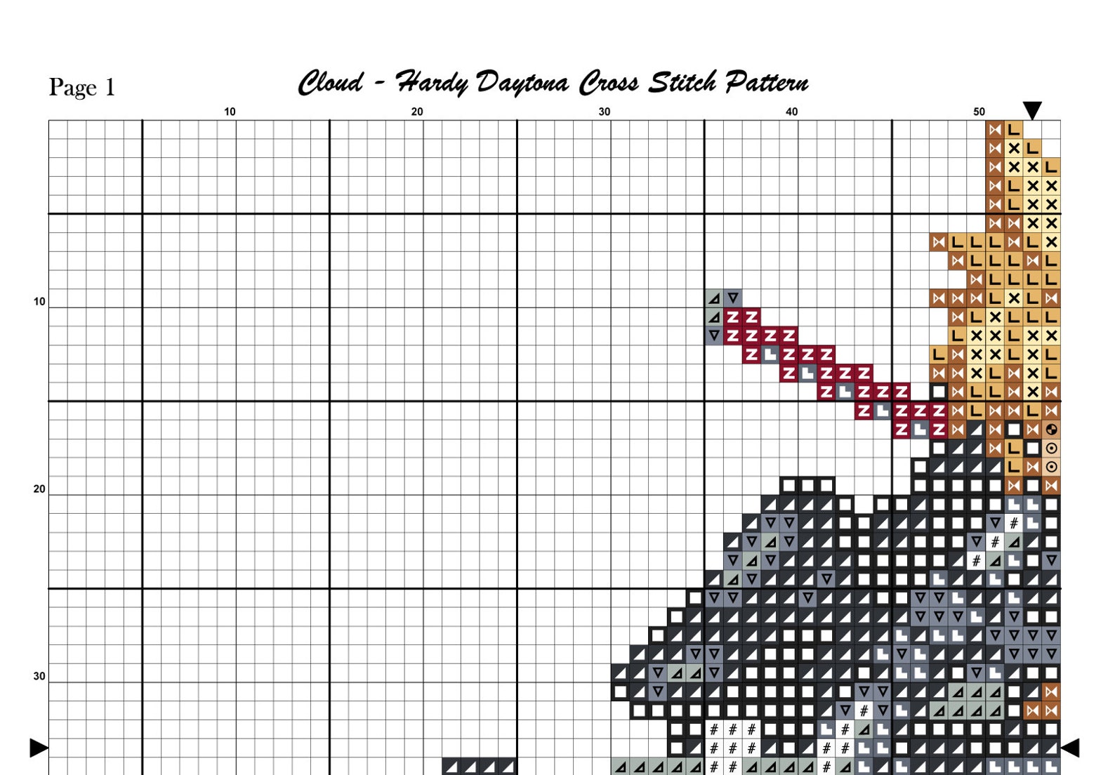 Final Fantasy Cross Stitch Pattern, Cloud Cross Stitch, Game Cross ...