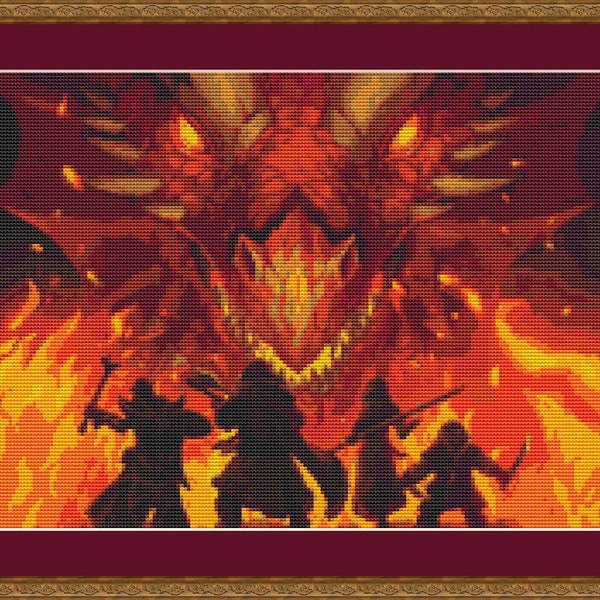 Dungeons and Dragons Cross Stitch - Etsy
