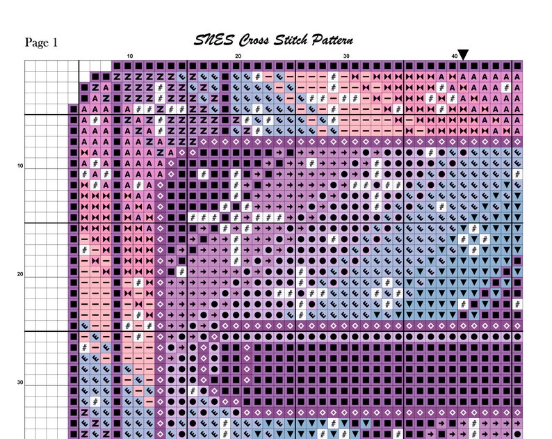 SNES Cross Stitch Pattern Galaxy Cross Stitch Pastel Cross | Etsy