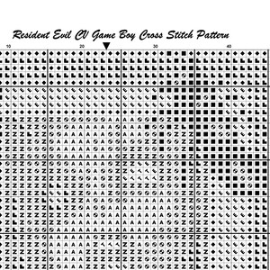 Resident Evil Cross Stitch Pattern, Game Boy Cross Stitch, Horror Cross ...