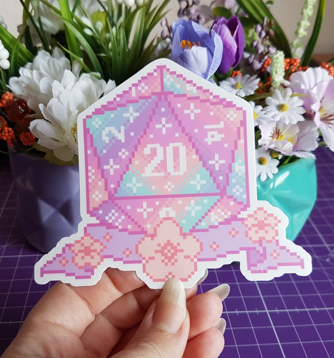 Dungeons and Dragons Sticker D20 Sticker Dnd Sticker Galaxy - Etsy