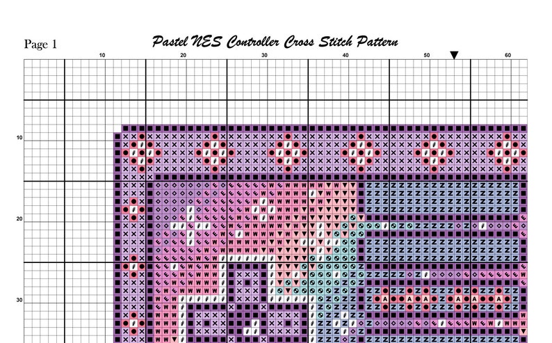 NES Controller Cross Stitch Pattern Galaxy Cross Stitch Game - Etsy