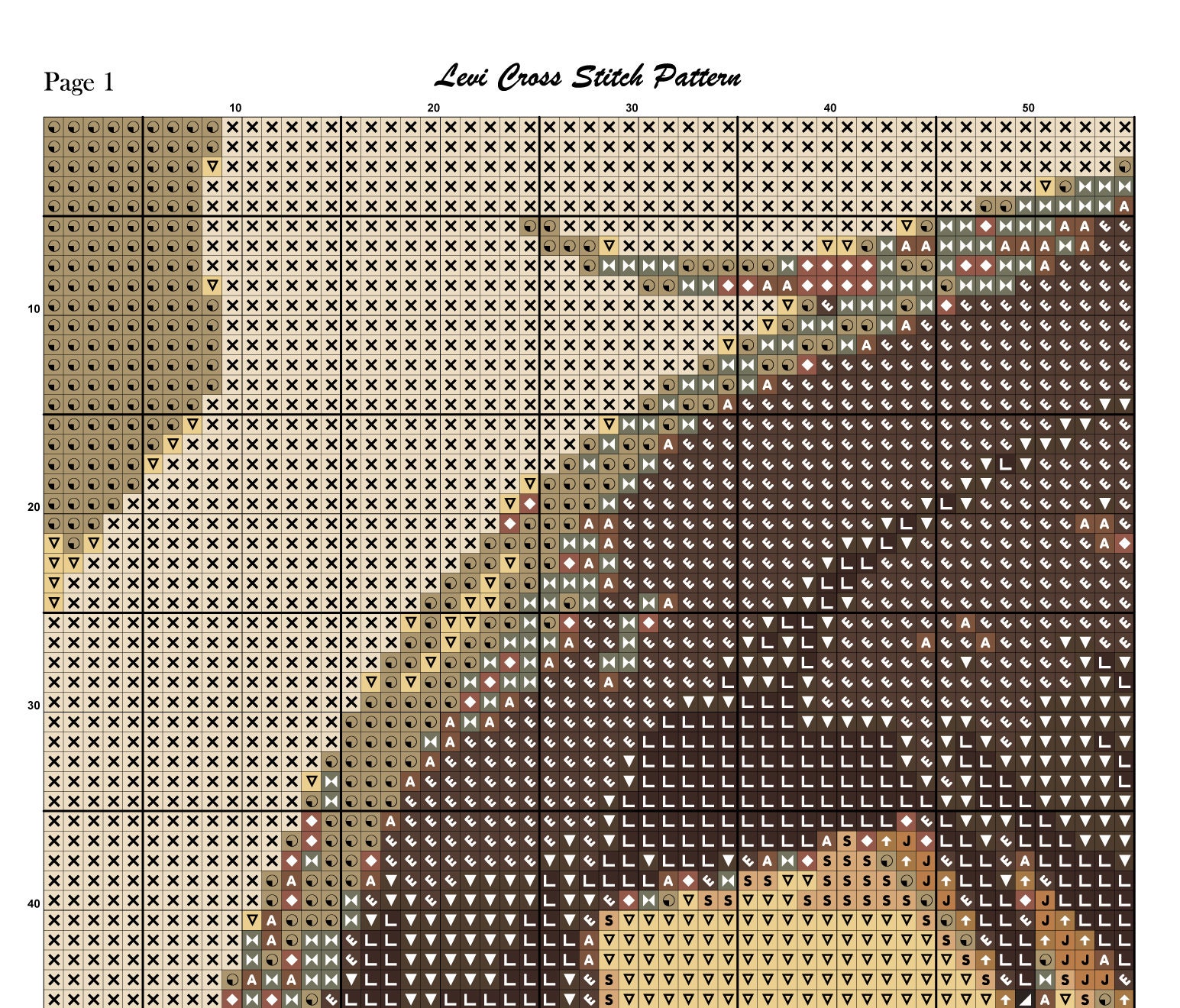 Anime Cross Stitch Pattern Attack on Titan Cross Stitch | Etsy España