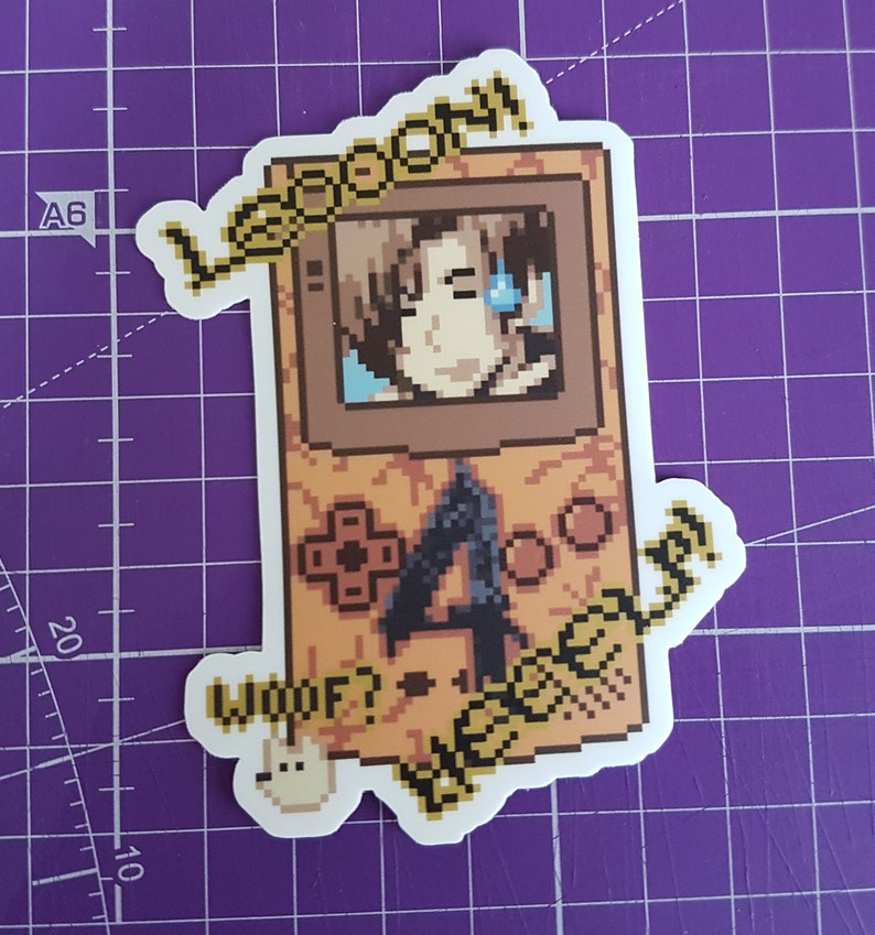 Resident Evil 4 Sticker Leon Kennedy Sticker Pixel Sticker - Etsy