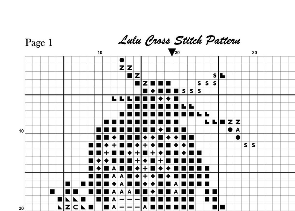 Final Fantasy Cross Stitch Pattern Lulu Cross Stitch Game - Etsy