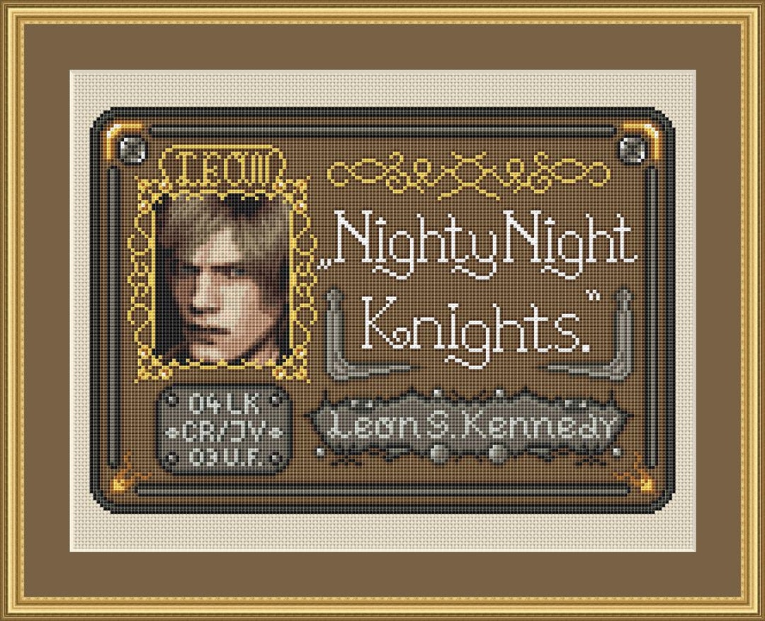 Resident Evil Cross Stitch Pattern, Leon Kennedy Cross Stitch, Game ...