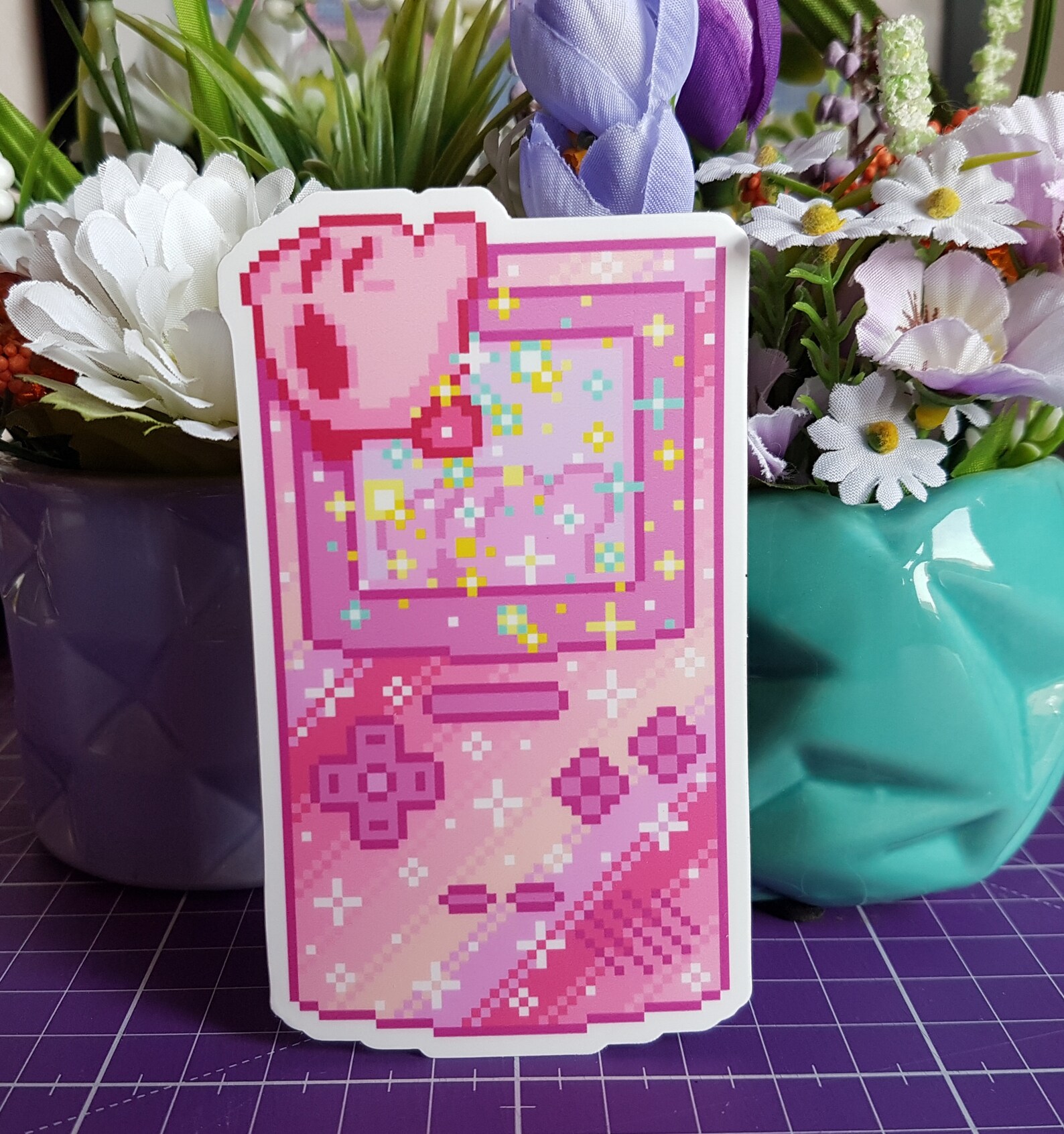 Kirby Sticker Game Boy Sticker Anime Sticker Pixel Sticker - Etsy