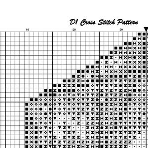 D1 Cross Stitch Pattern, Dnd Cross Stitch, Dice Cross Stitch, Dungeons ...