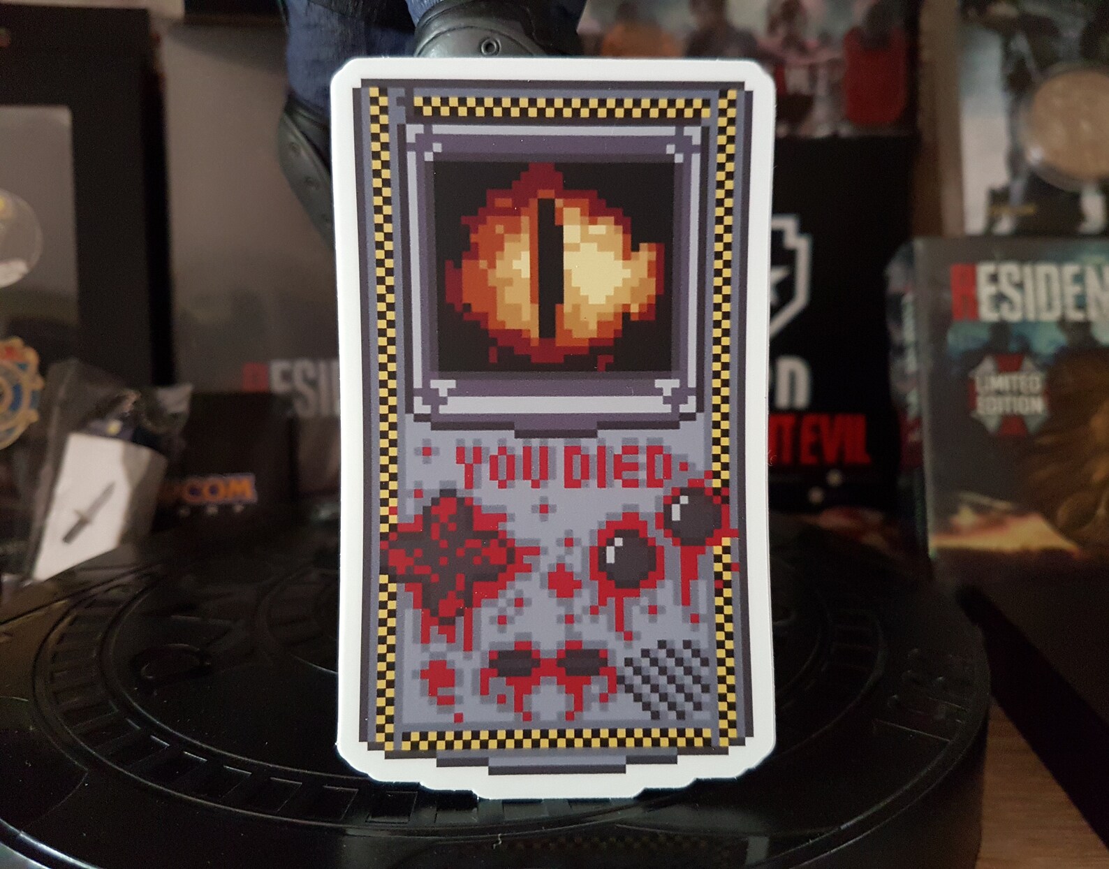 Resident Evil Sticker Game Boy Sticker Pixel Sticker Horror - Etsy