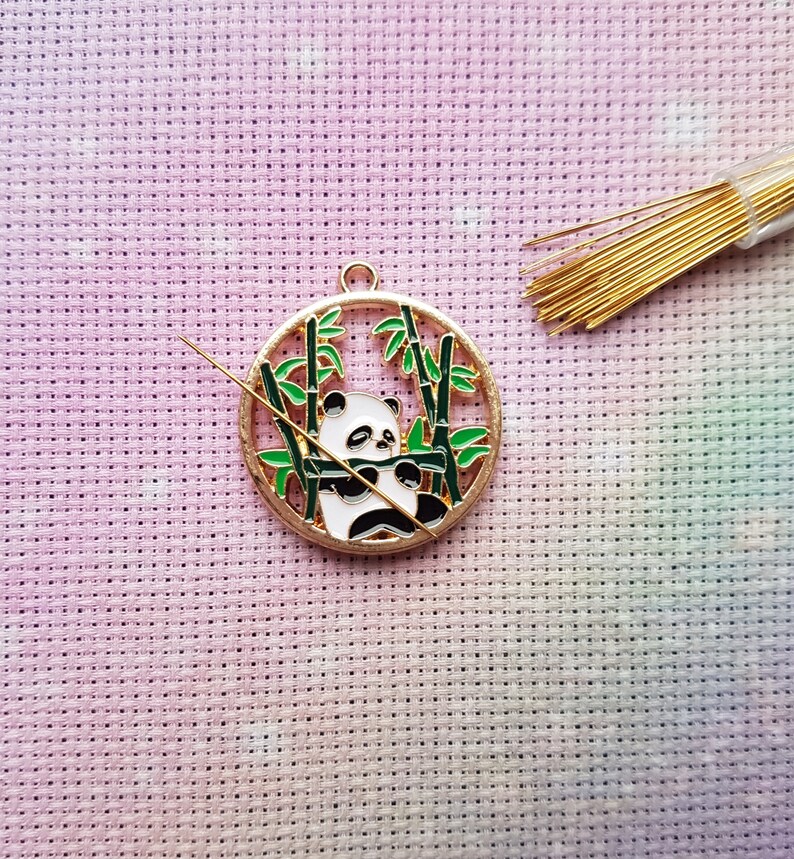 Panda Needle Minder Enamel Needle Minder Kawaii Needle - Etsy