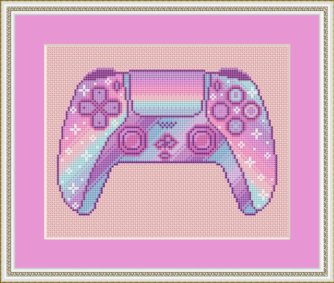 Playstation Cross Stitch Pattern Controller Cross Stitch - Etsy