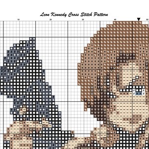 Resident Evil Cross Stitch Pattern, Leon Kennedy Cross Stitch, Japan ...