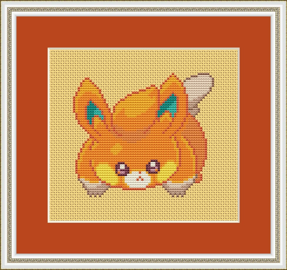 Pawmi Cross Stitch Pattern, Mouse Cross Stitch, Game Cross Stitch ...