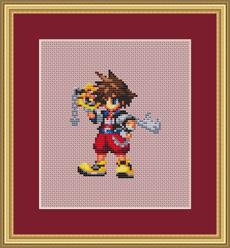 Kingdom Hearts Cross Stitch Pattern Sora Cross Stitch Game - Etsy