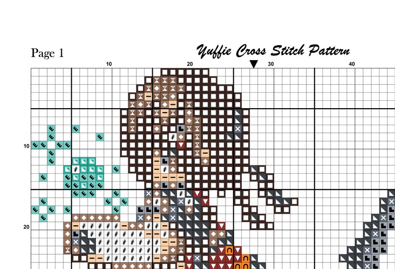 Final Fantasy Cross Stitch Pattern, Yuffie Cross Stitch, Game Cross ...