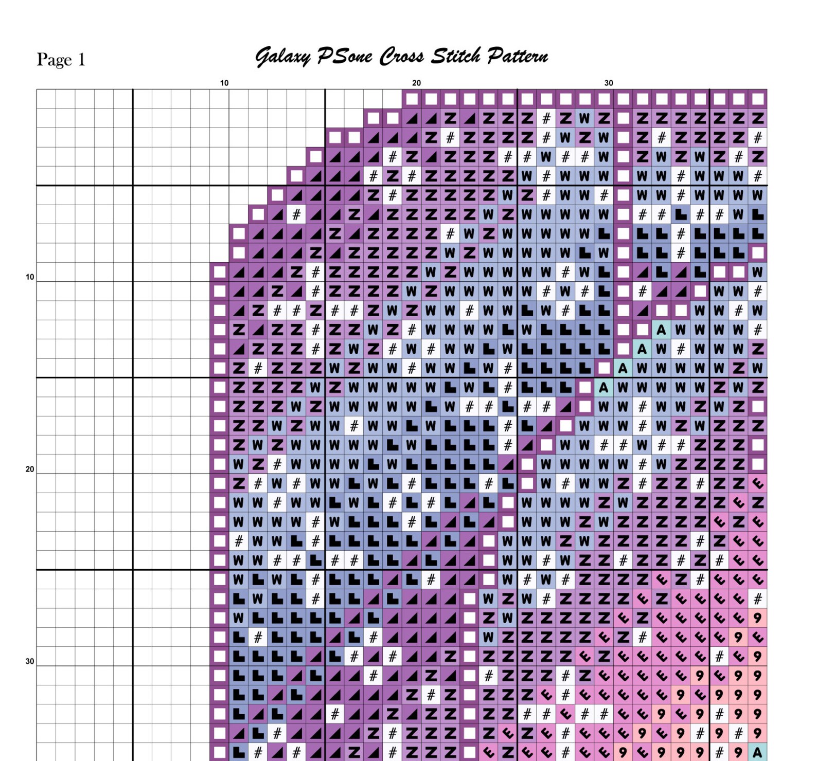 Galaxy Psone Cross Stitch Pattern Playstation Cross Stitch - Etsy