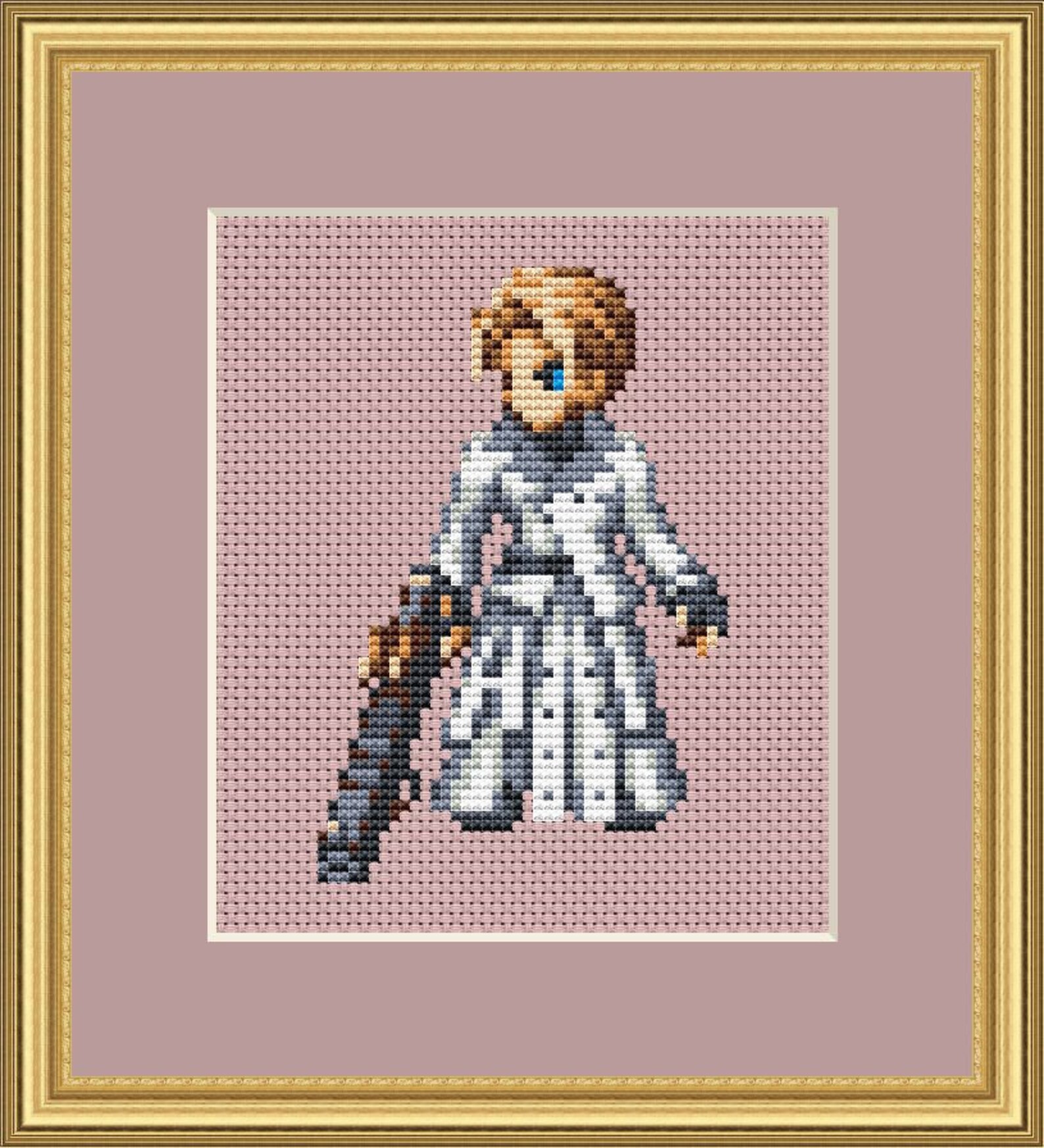 Final Fantasy Cross Stitch Pattern, Rufus Cross Stitch, Anime Cross ...