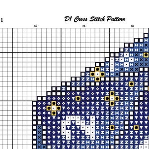 D1 Cross Stitch Pattern, Dnd Cross Stitch, Dice Cross Stitch, Dungeons ...
