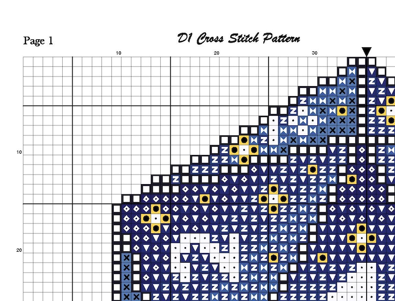 Dnd Cross Stitch Pattern, Dice, D1, Galaxy, (PDF) - Etsy