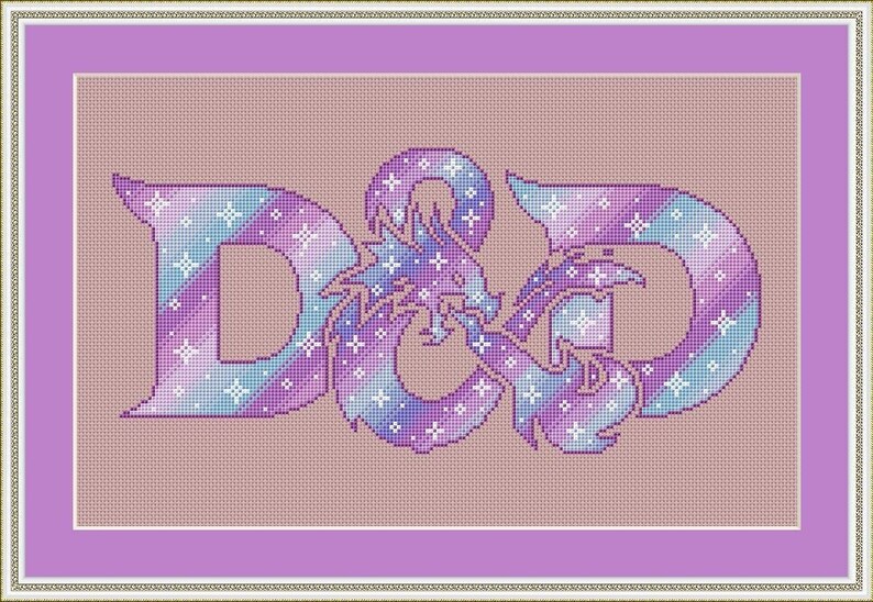 Dungeons and Dragons Cross Stitch Pattern Dnd Cross Stitch - Etsy