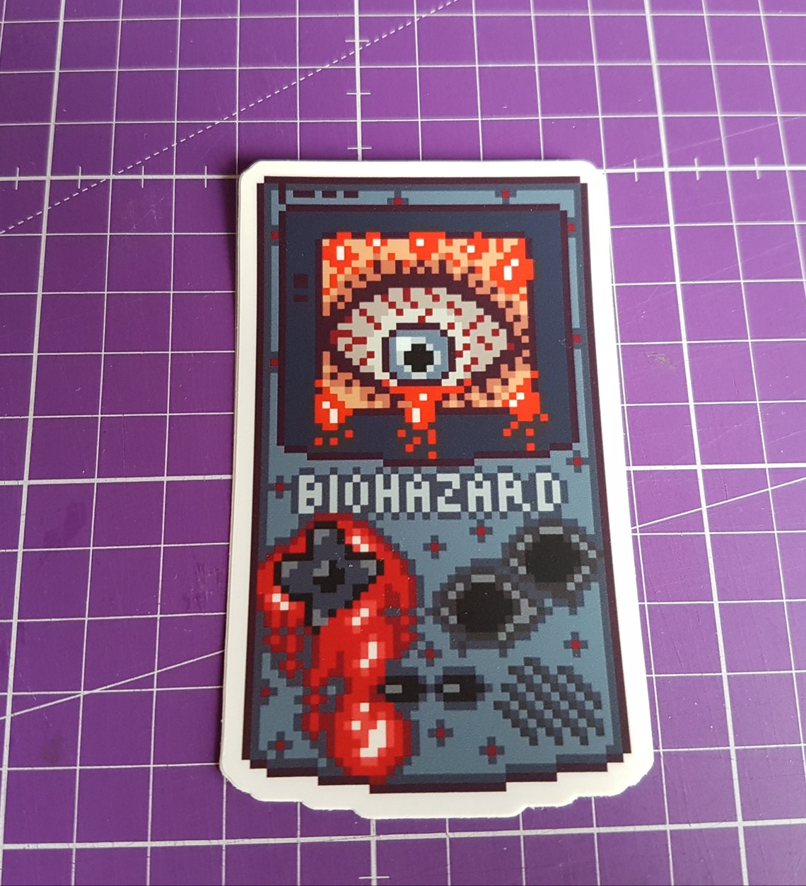 Resident Evil Sticker, Game Boy Sticker, Pixel Sticker, Horror Sticker ...