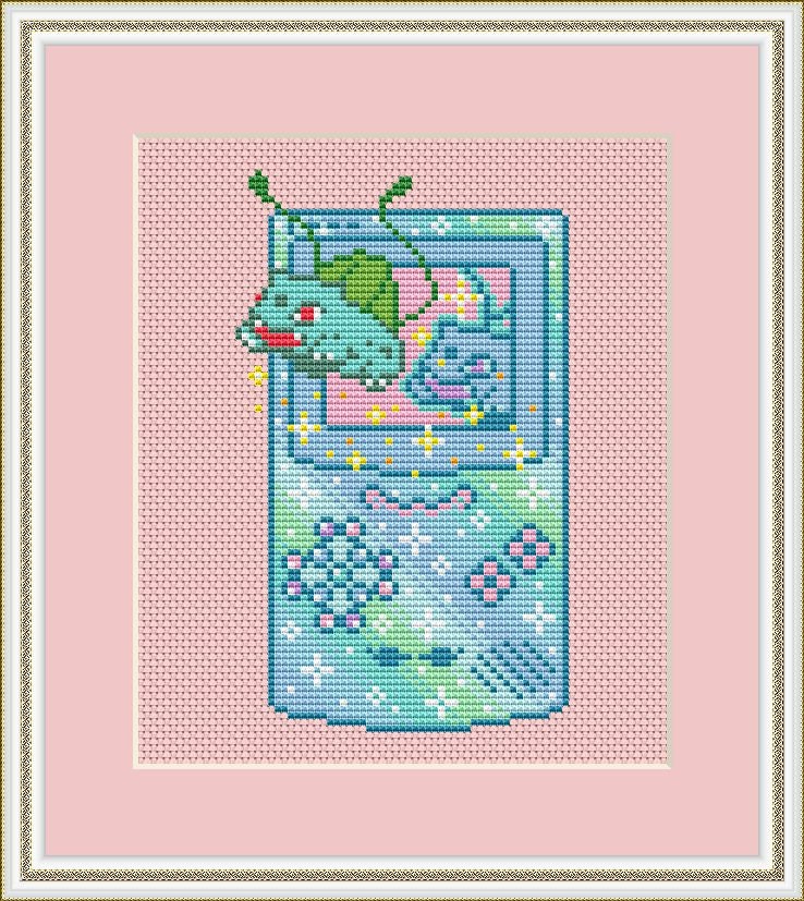 Bulbasaur Game Boy Cross Stitch Pattern Console Cross Stitch - Etsy