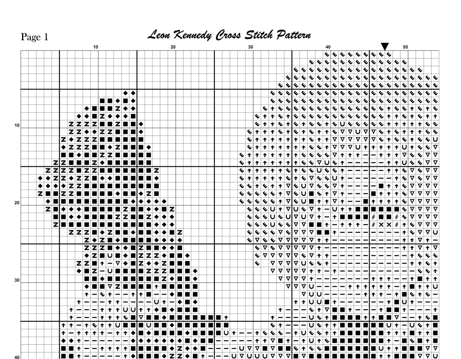 Resident Evil Cross Stitch Pattern Leon Kennedy Cross Stitch - Etsy