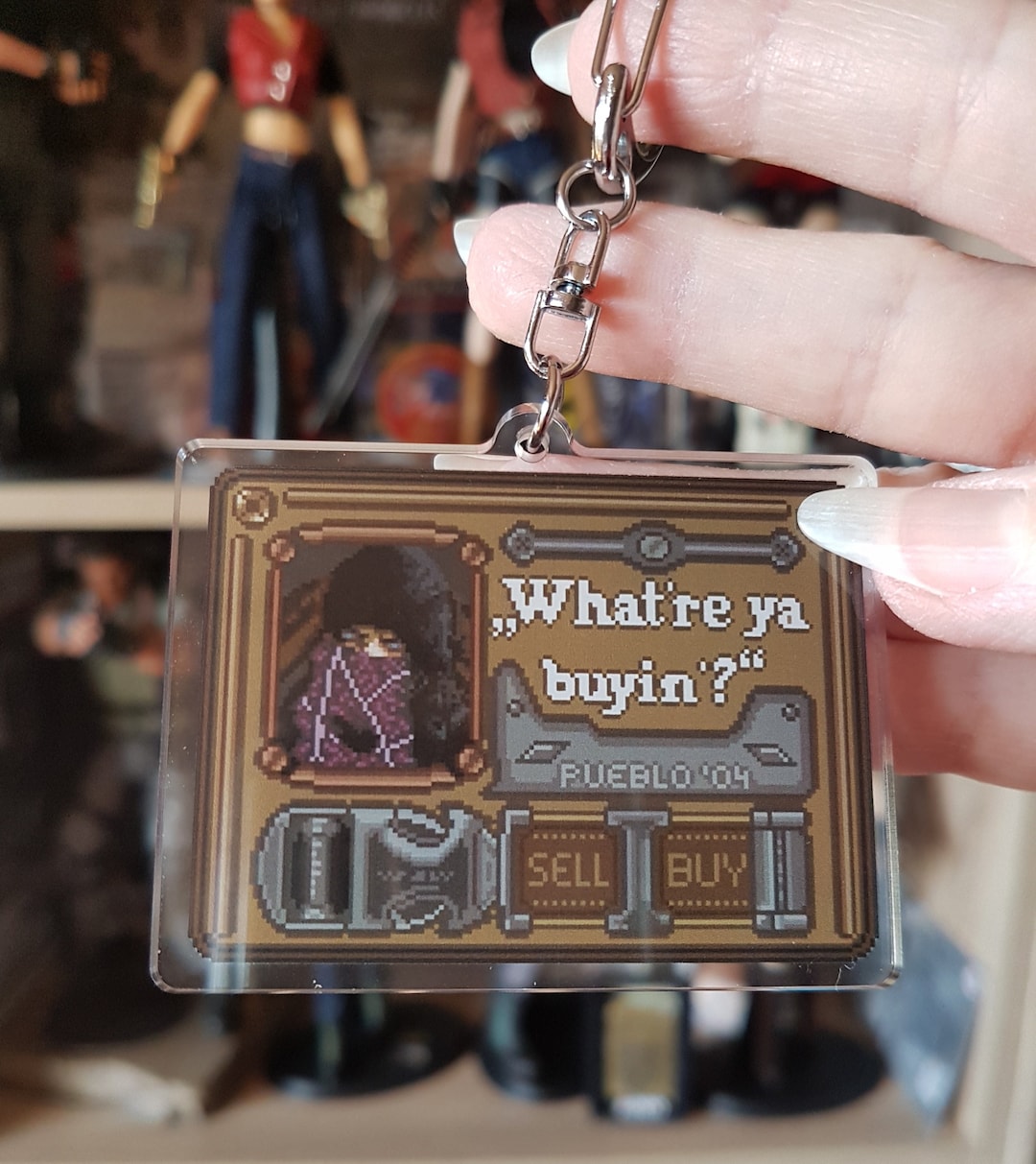 Resident Evil 4 Keychain, Leon Kennedy Keychain, Merchant Keychain ...