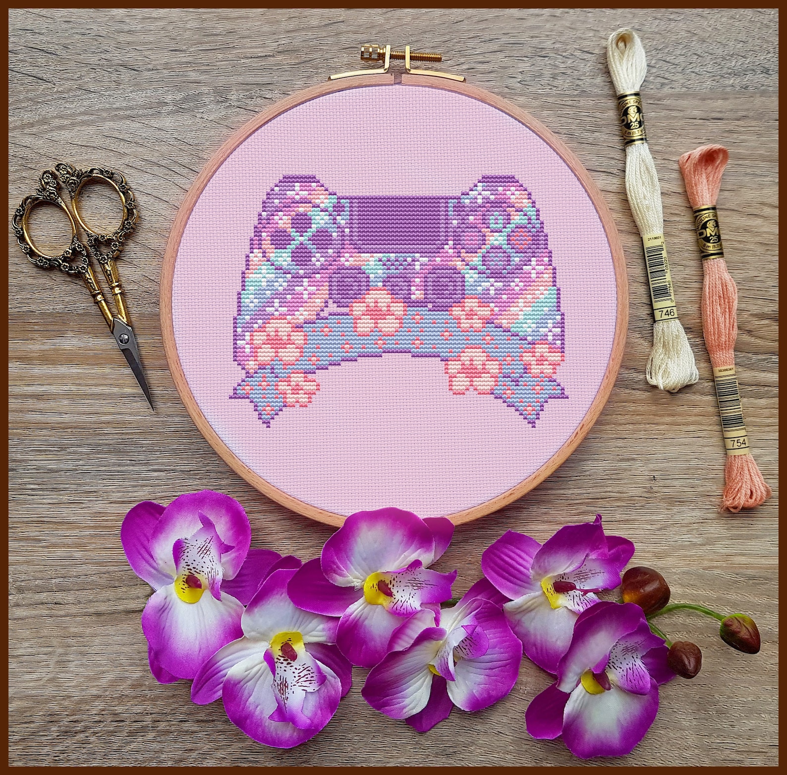 Playstation Cross Stitch Pattern Controller Cross Stitch | Etsy
