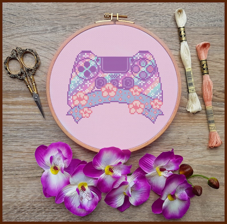 Playstation Cross Stitch Pattern Controller Cross Stitch | Etsy